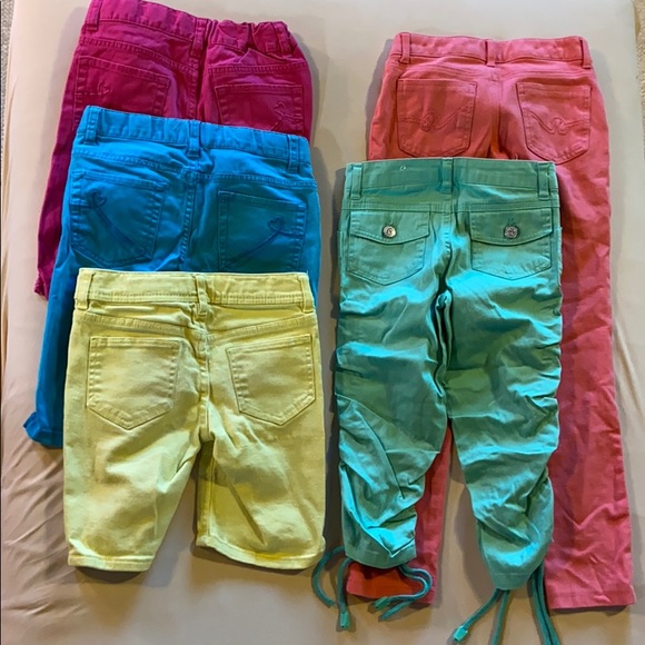 Bottoms | 5 Pc Colorful Girls Pants Bundle | Poshmark